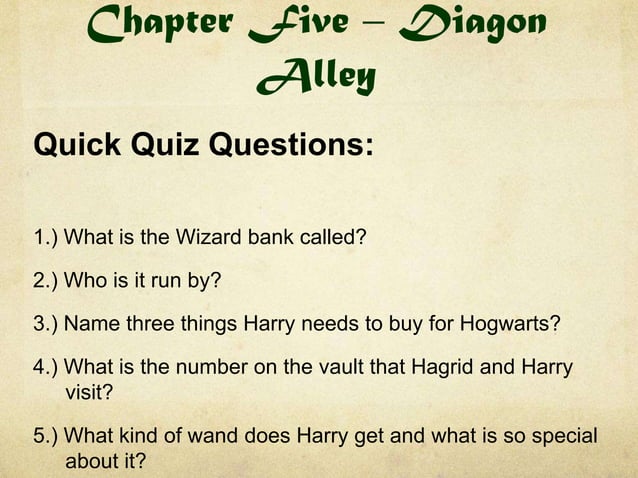 Harry Potter Book 1 Quick Quizzes and Do Now Tasks | PPTX