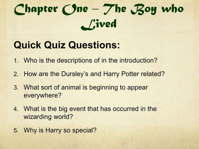 Harry Potter Book 1 Quick Quizzes and Do Now Tasks | PPTX