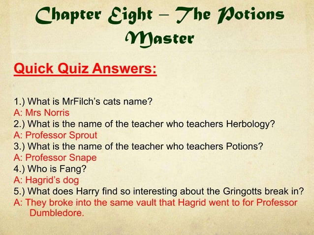 Harry Potter Book 1 Quick Quizzes and Do Now Tasks | PPTX