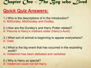 Harry Potter Book 1 Quick Quizzes and Do Now Tasks | PPTX
