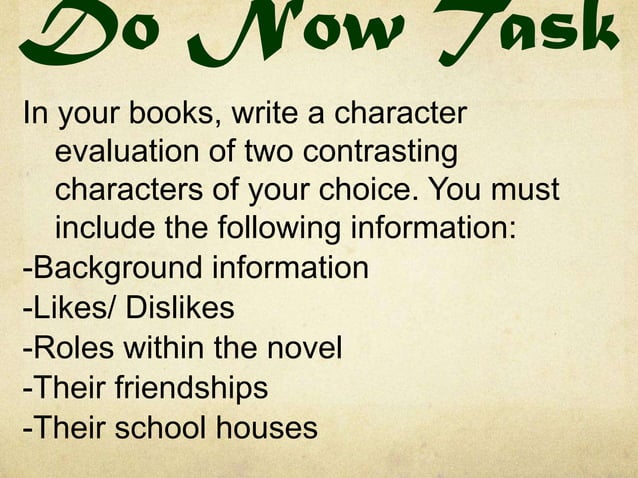 Harry Potter Book 1 Quick Quizzes and Do Now Tasks | PPTX