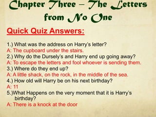 Harry Potter Book 1 Quick Quizzes and Do Now Tasks | PPTX