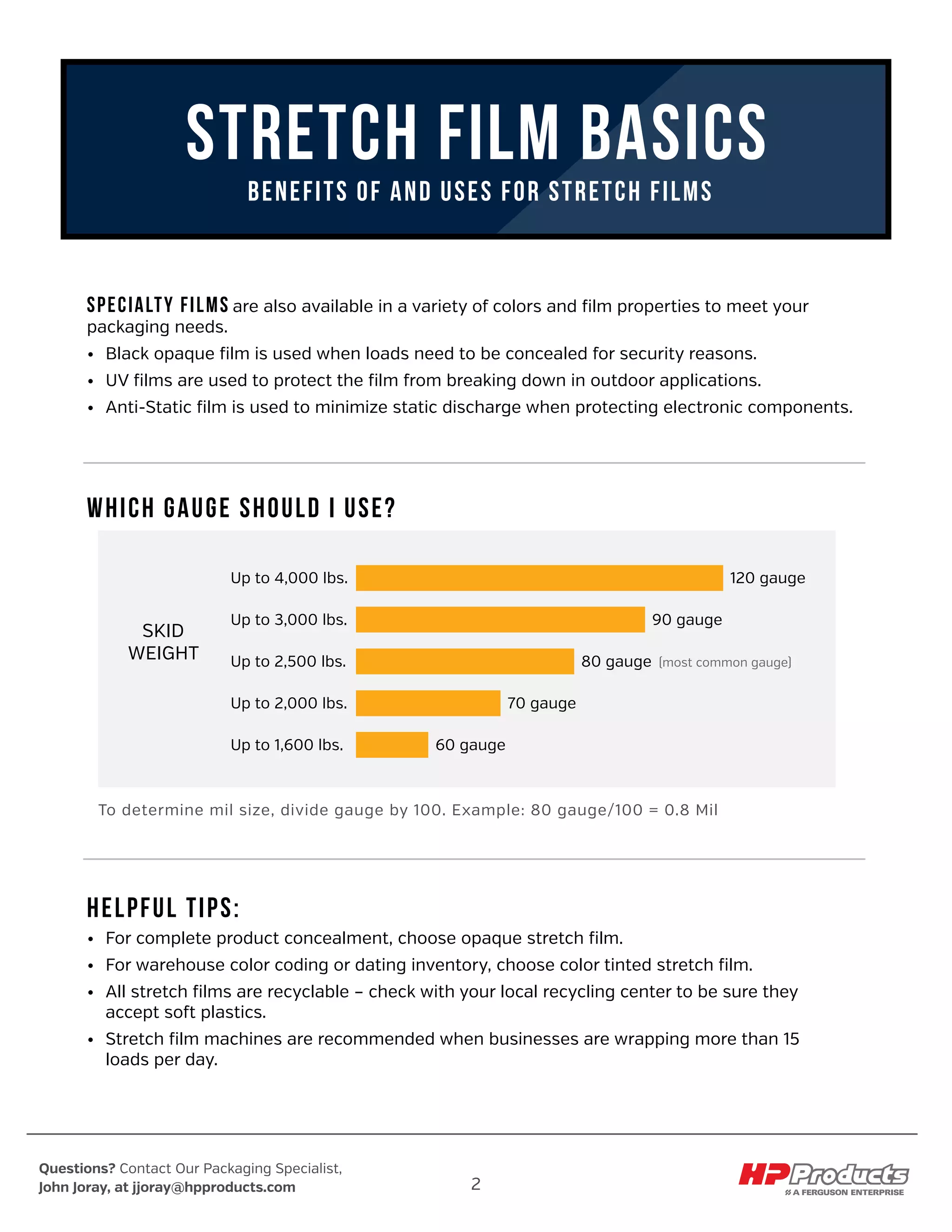 Stretch Film Basics | PDF