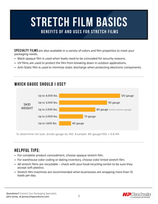 Stretch Film Basics | PDF
