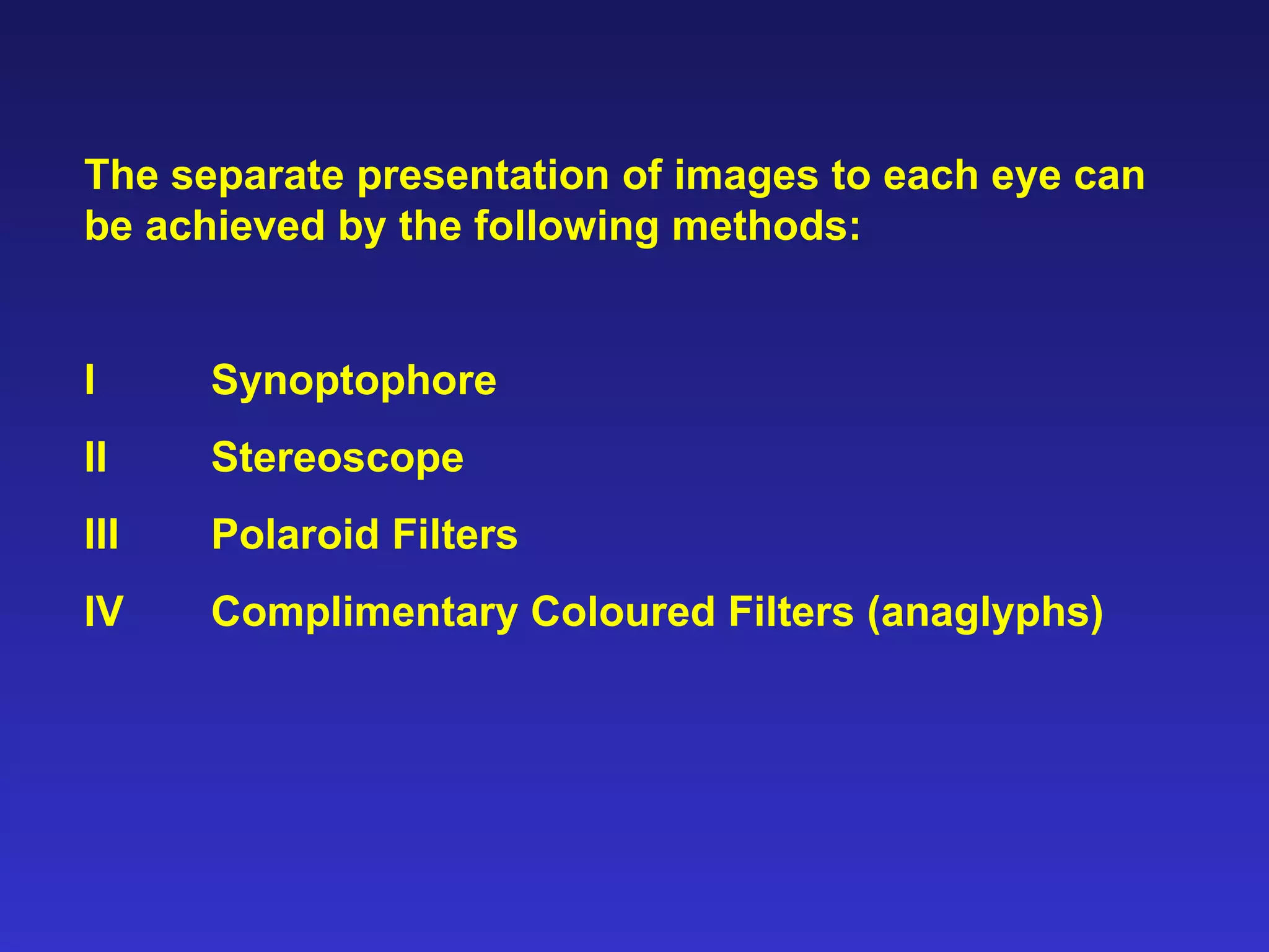 Assesment of streopsis | PPT