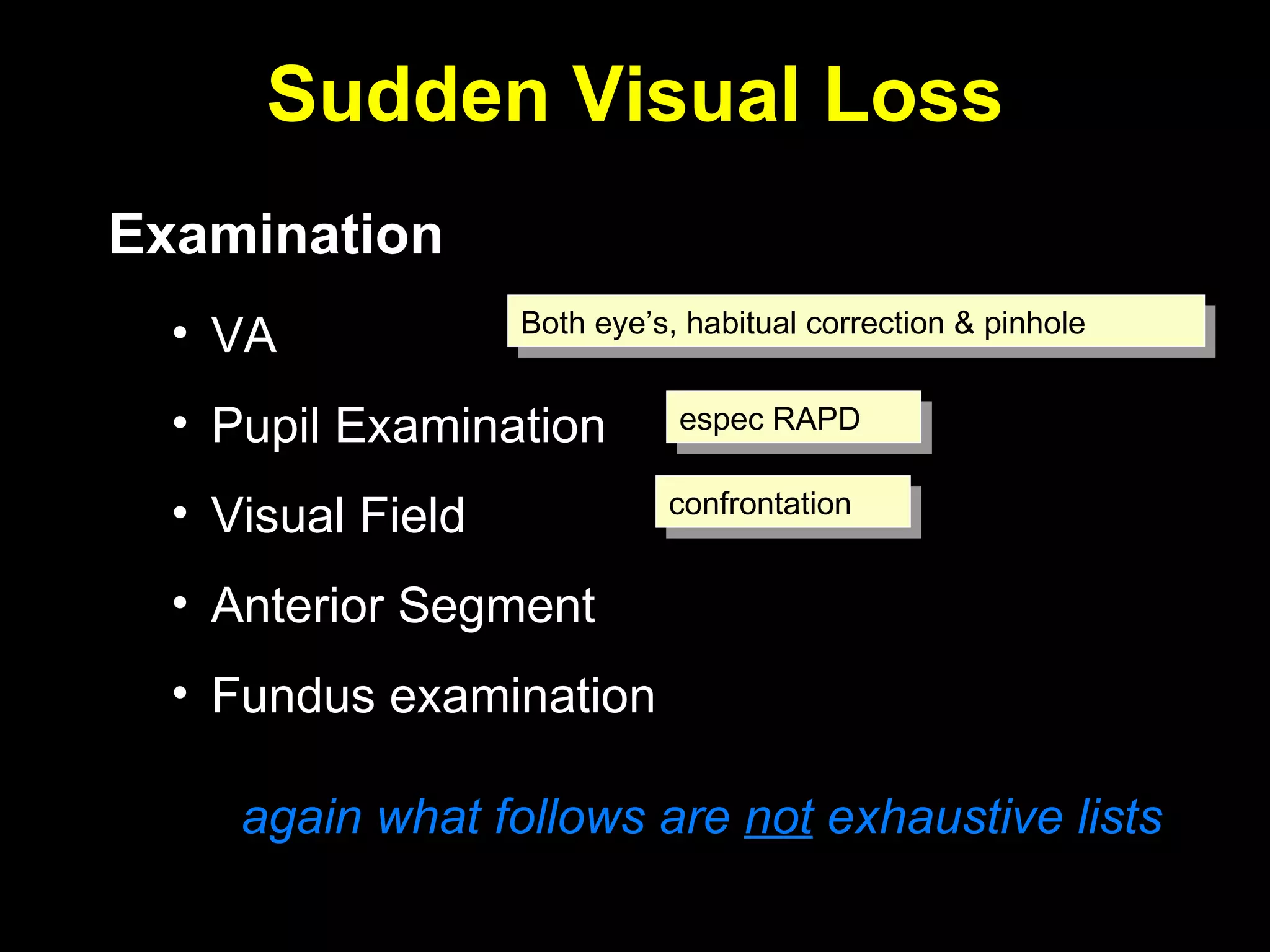 ocular diff diaganosis 1 | PPT