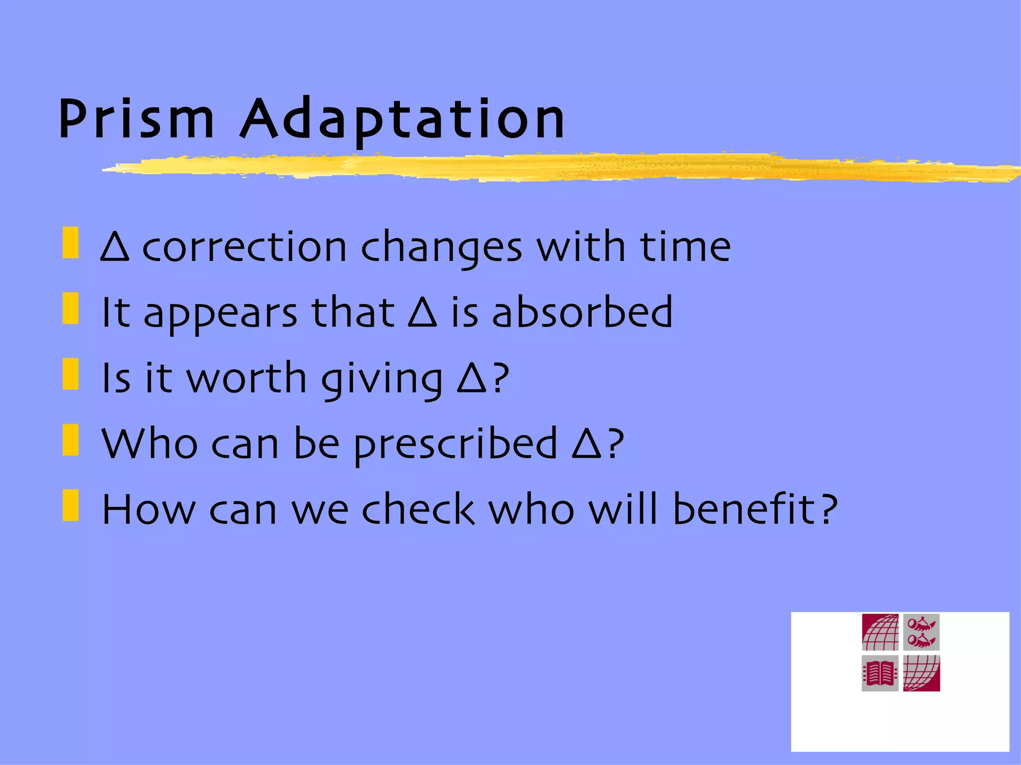 Prism adaptation | PPT