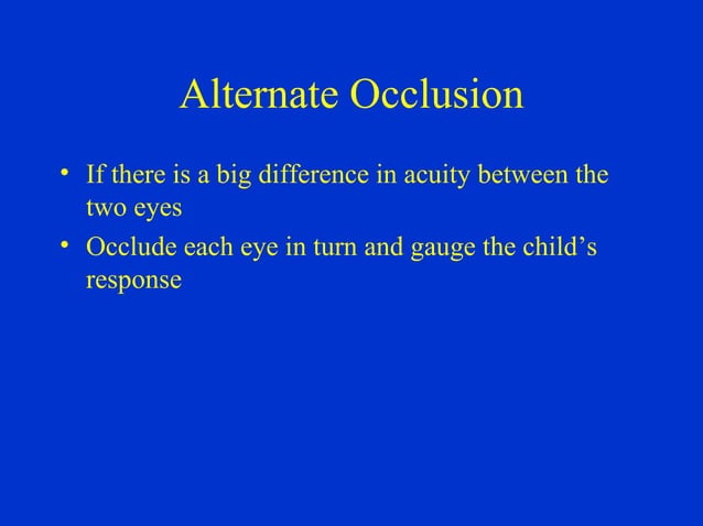 Studies of abnormal visual development | PPT | Eye and Vision ...