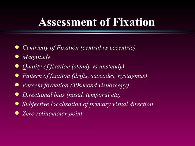 Eccentric Fixation | PPT