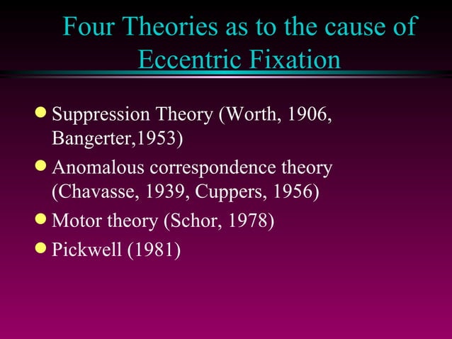 Eccentric Fixation | PPT