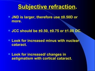 Assessment & management of patients with cataract | PPT