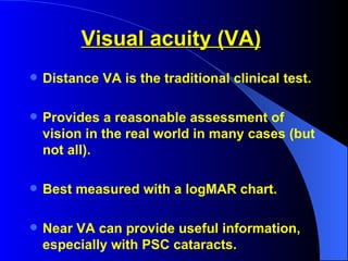 Assessment & management of patients with cataract | PPT