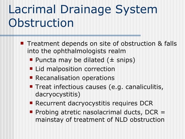 DISORDERS OF THE LACRIMAL SYSTEM | PPT | Eye and Vision Conditions ...