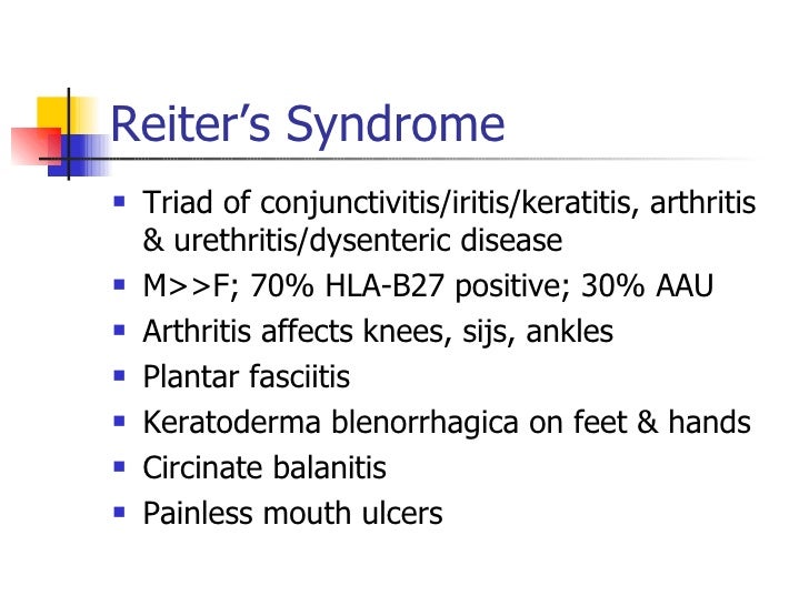 Reiter’S Disease Definition | Syndrome De Reiter Facteurs De Risque – EYONM