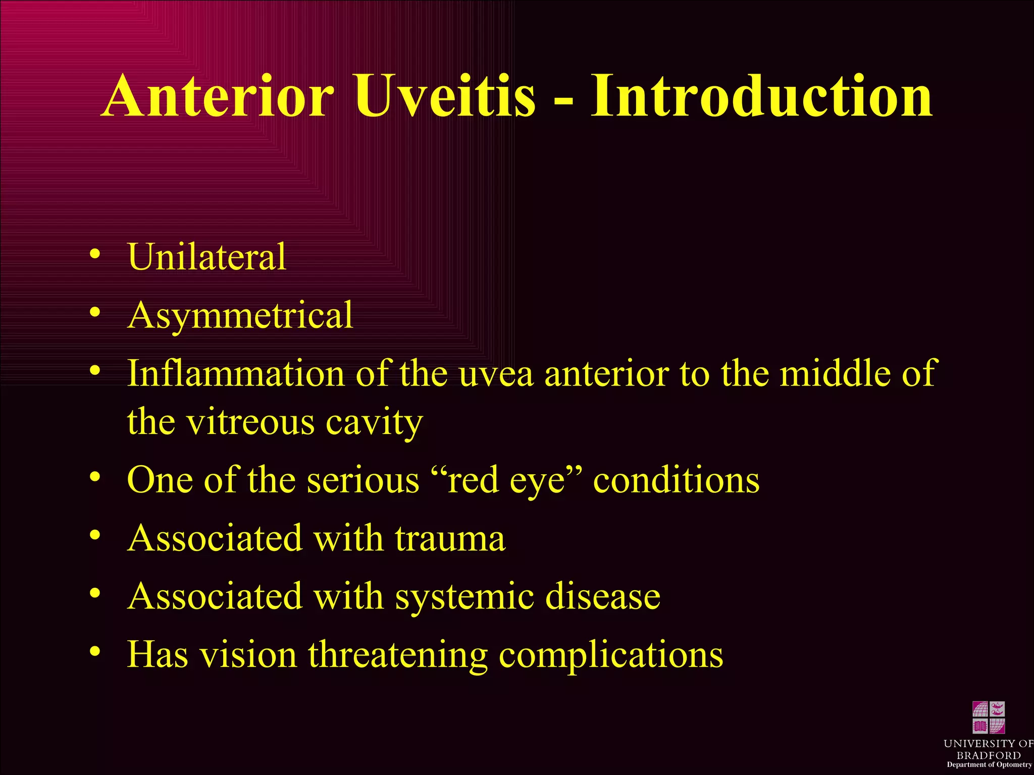 Anterior Uveitis | PPT