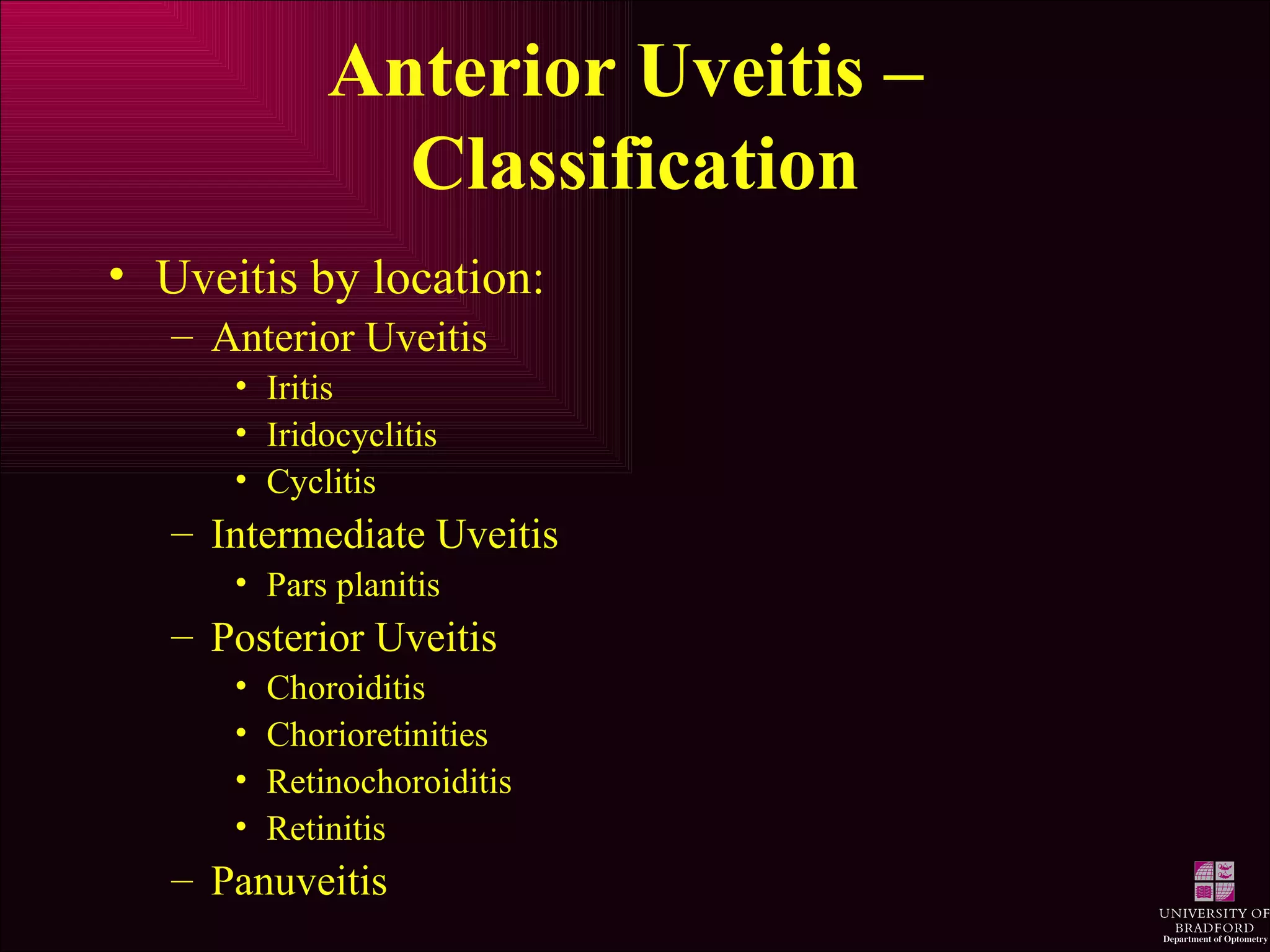 Anterior Uveitis | PPT