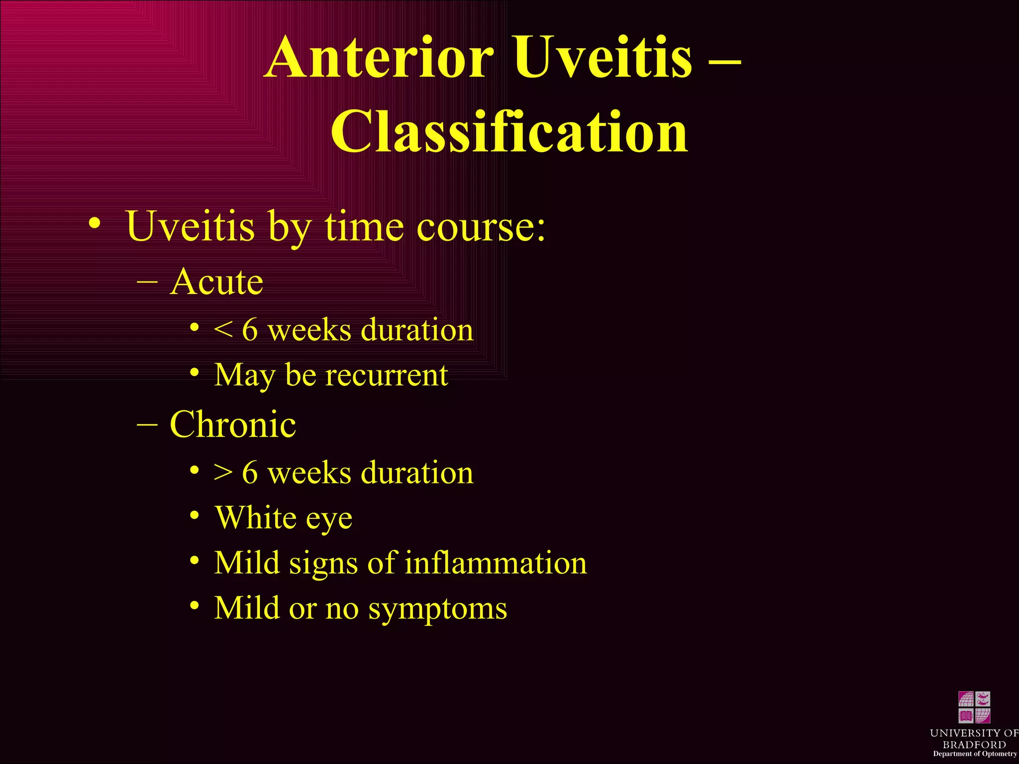 Anterior Uveitis | PPT