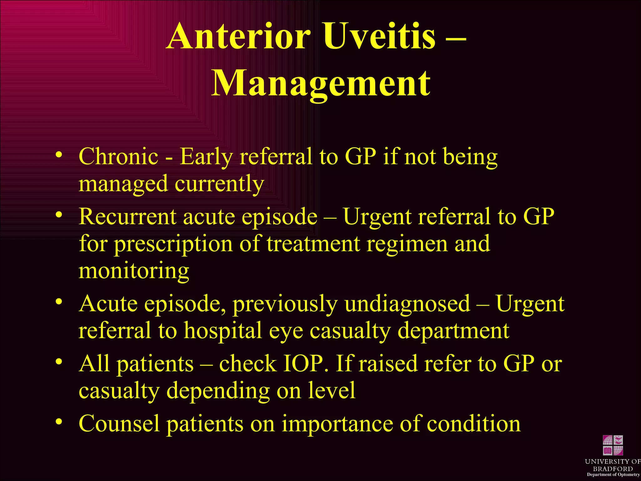 Anterior Uveitis | PPT
