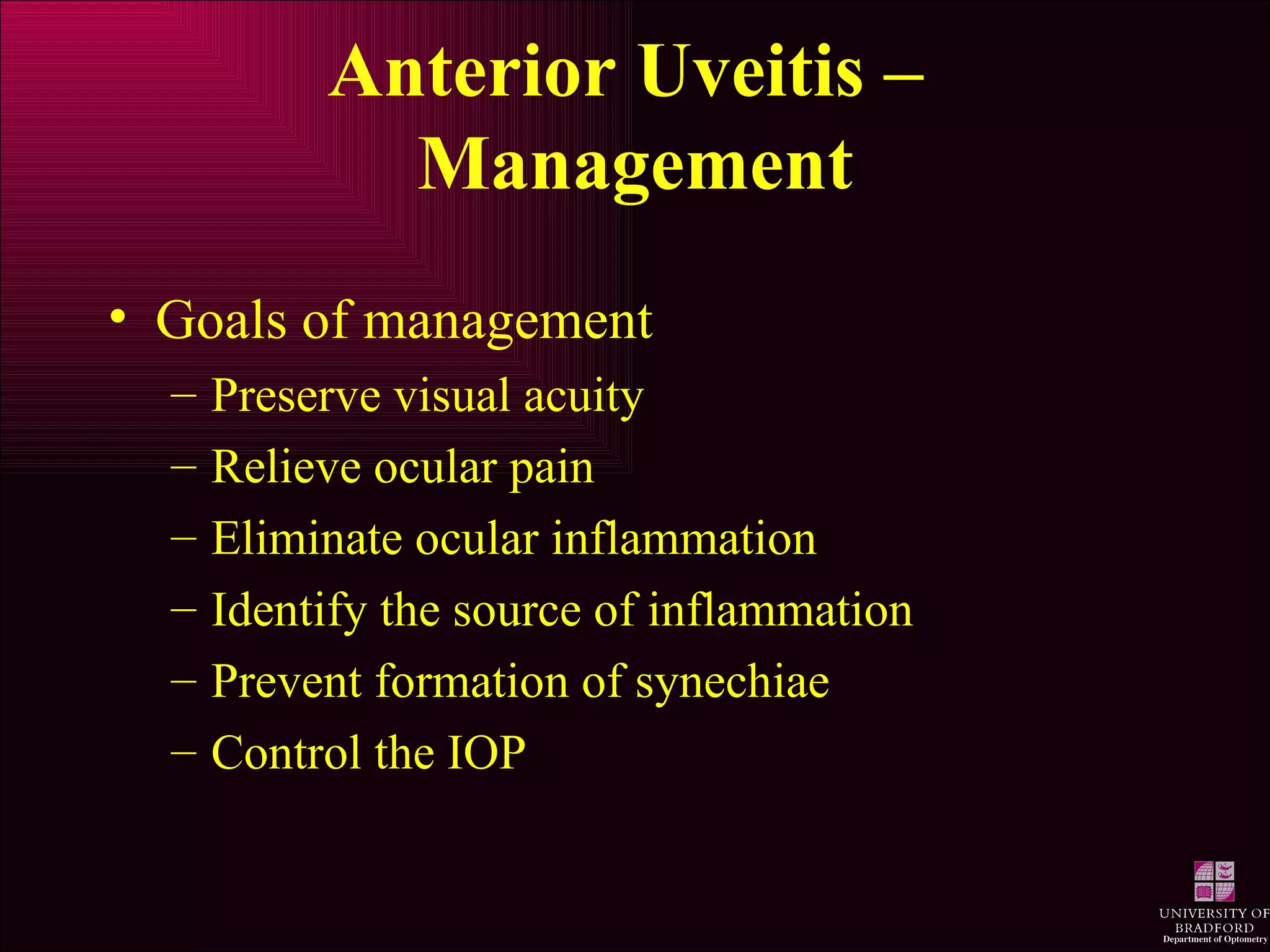 Anterior Uveitis | PPT