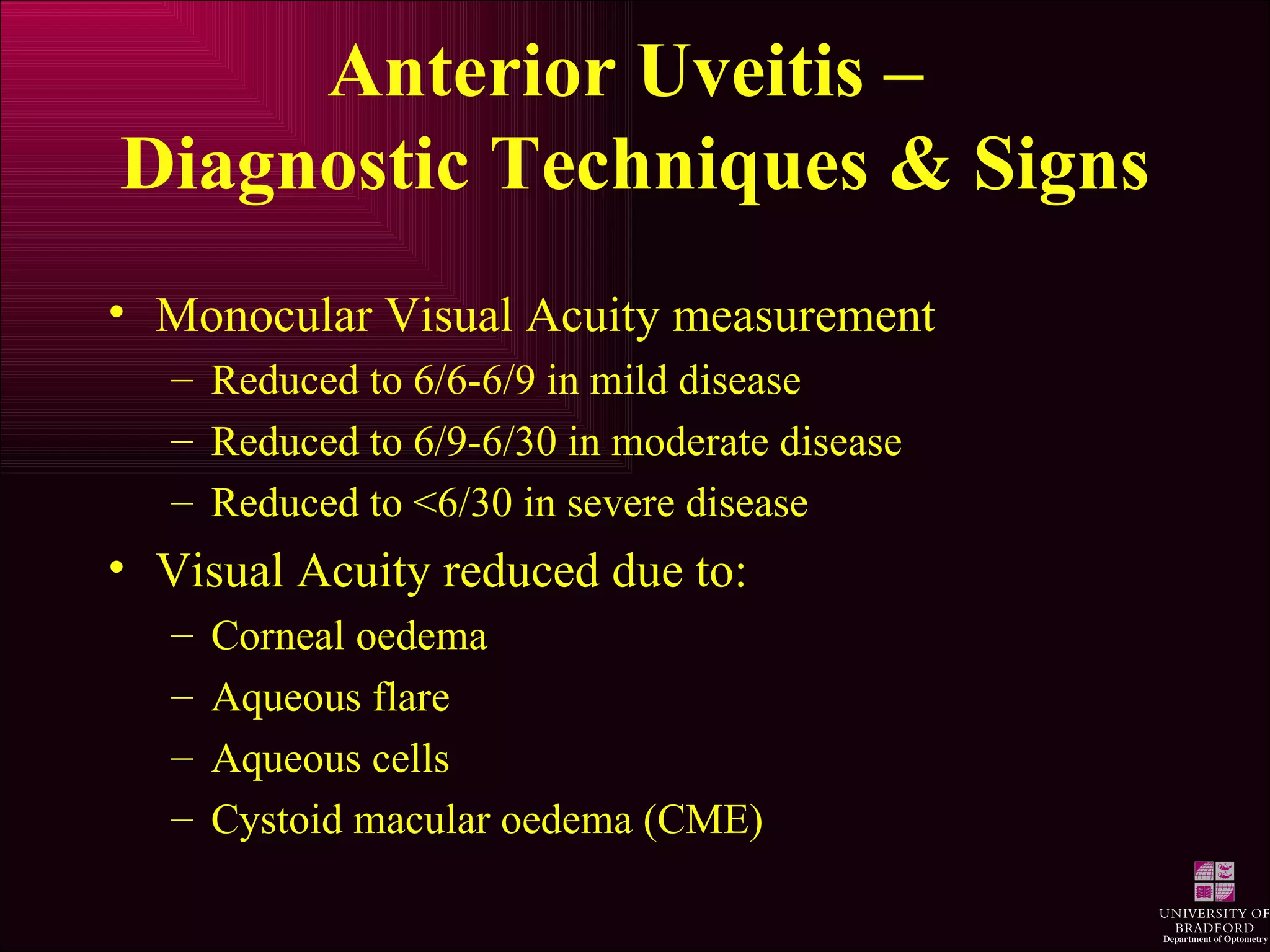 Anterior Uveitis | PPT