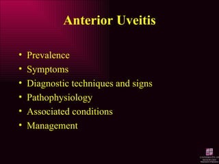 Anterior Uveitis | PPT