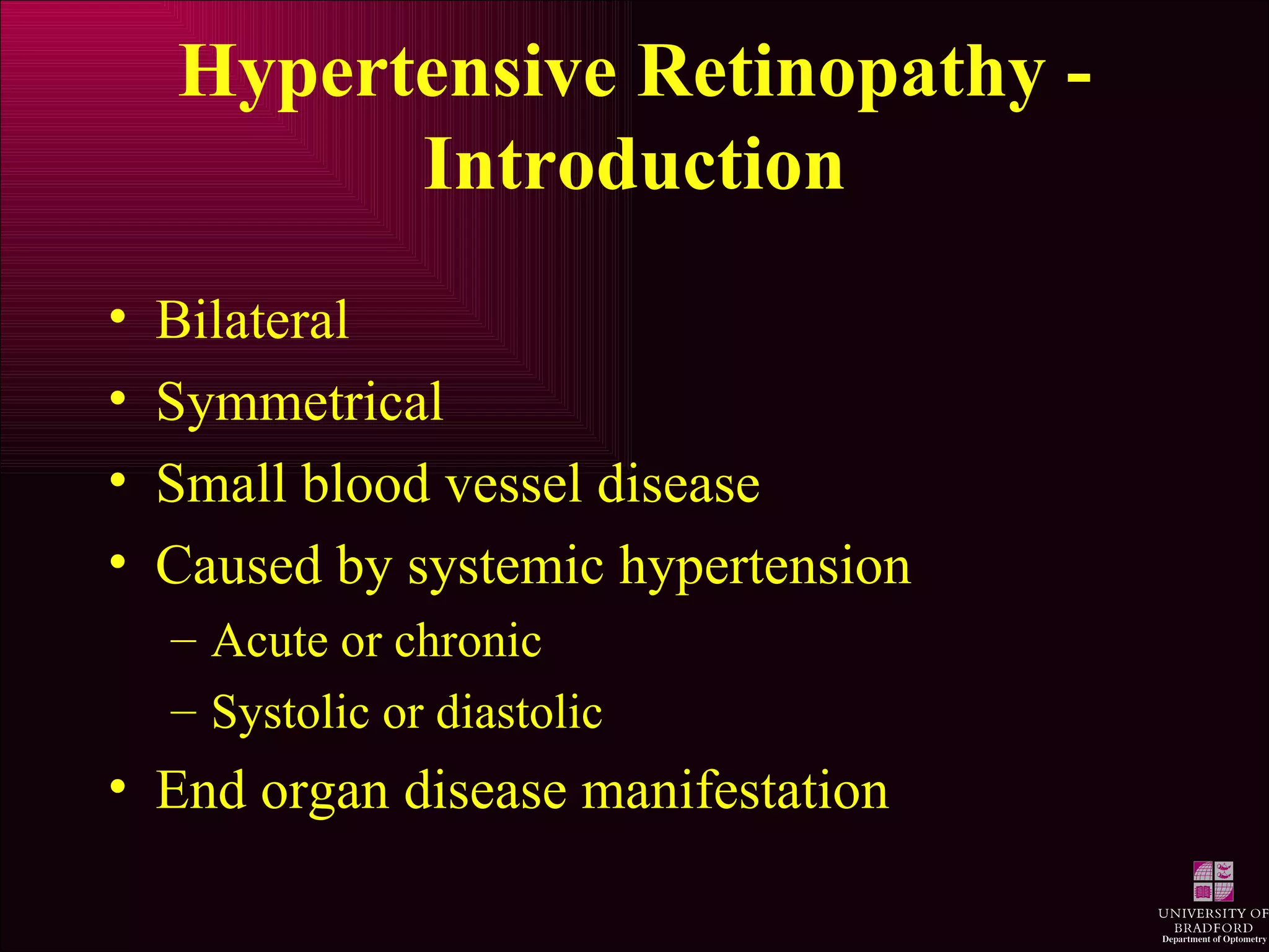 Hypertensive Retinopathy | PPT