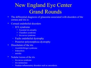 Iridocorneal endothelial (ICE) syndrome | PPT