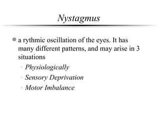 nystagmus | PPT