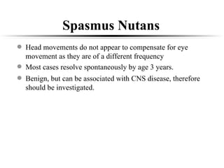 nystagmus | PPT
