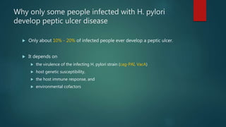 Helicobacter pylori associated Peptic ulcer disease | PPT