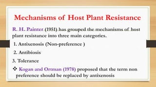Host plant resistance | PPTX
