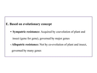 Host plant resistance mechanisms gene resistance to plant pathogen ...