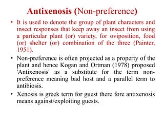 Host plant resistance mechanisms gene resistance to plant pathogen | PPTX