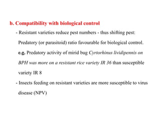 Host plant resistance mechanisms gene resistance to plant pathogen | PPTX
