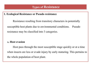 Host plant resistance mechanisms gene resistance to plant pathogen | PPTX