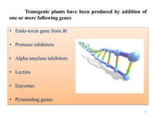 Genetic engineering and development of transgenic plants | PPTX