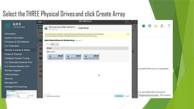 HP server RAID CONFIGURATION presentation | PPT