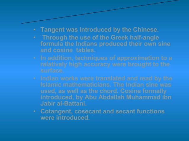 History of Trigonometry | PPT | Geography | Science