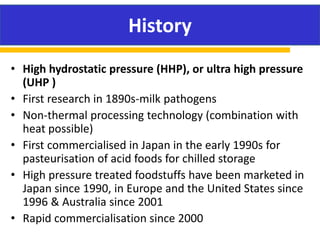 H pressure processing | PDF