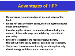 H pressure processing | PPT