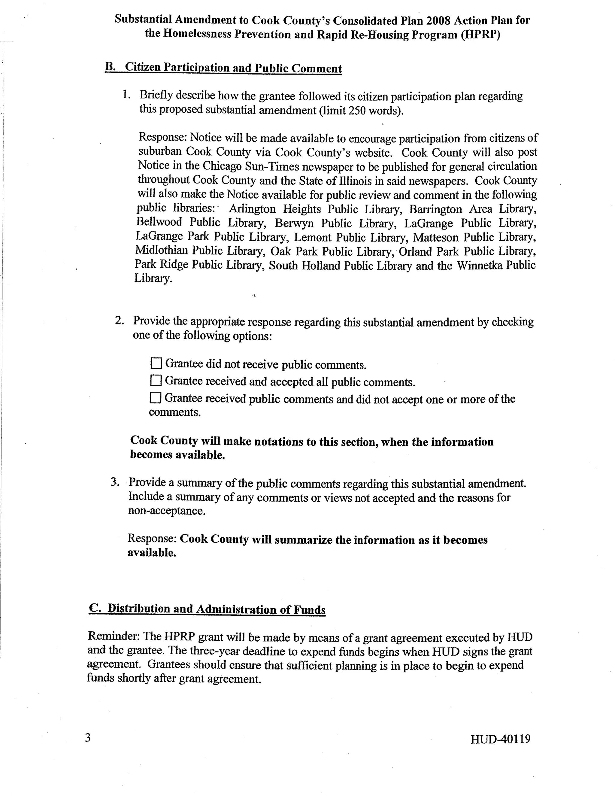 HHRP substantial amendment | PDF