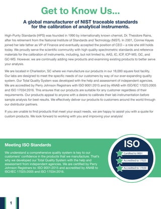 High Purity Standards Reference Standards Catalogue | PDF