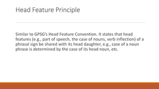 HPSG a.pptx | Programming Languages | Computing