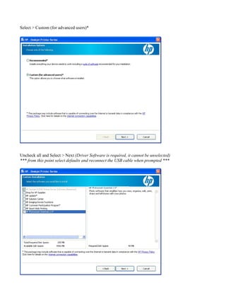 Hp software prompts_03-10 | PDF