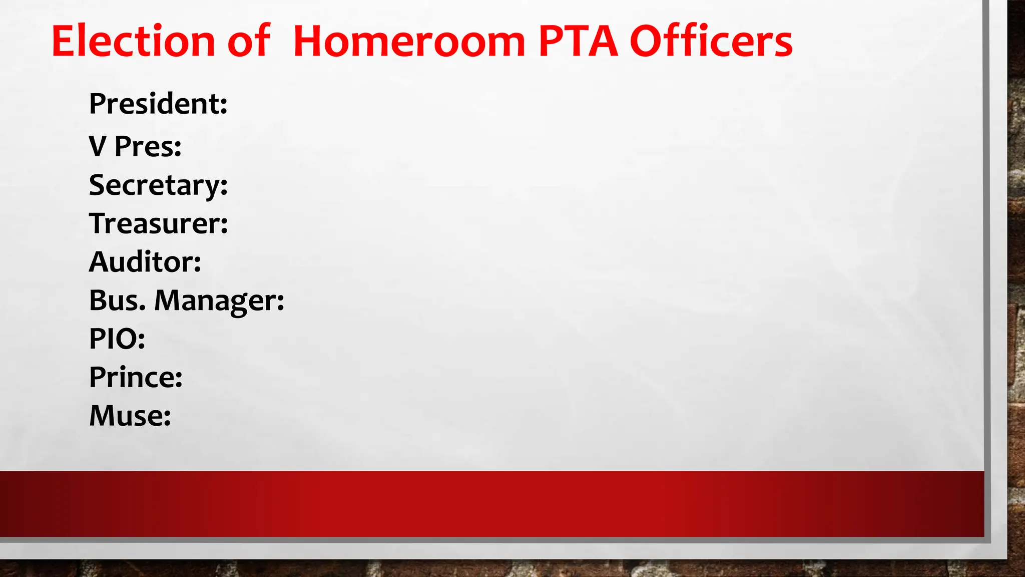 Home room pta meeting during the first quarter | PPTX