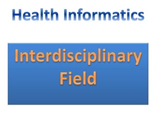 Introduction to Health Informatics | PDF | Healthcare Industry | Industries