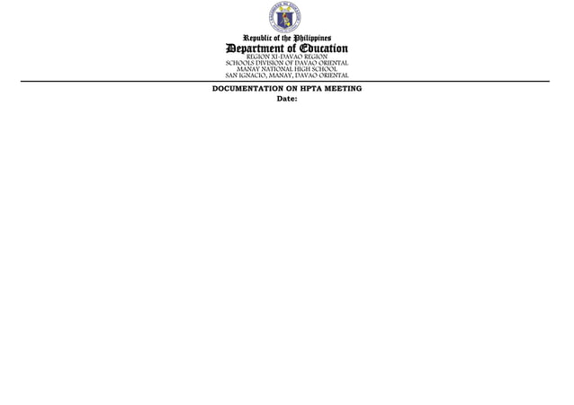 HPTA MINUTES OF THE MEETING QUALITY ASSURANCE MANAGEMENT | DOCX ...
