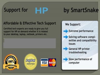 Hp tech support | PPTX | IT and Internet Support | Internet