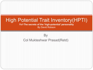 High Potential Trait Inventory Opti | PPTX