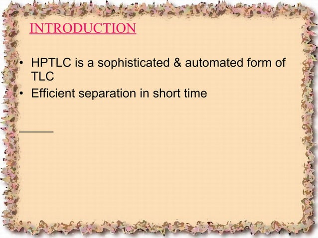 HPTLC | PPT